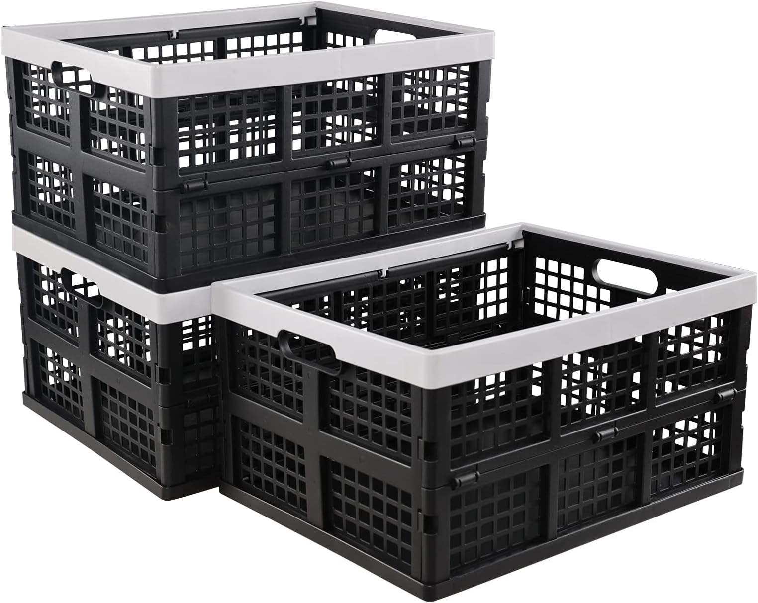 STORM TRADING GROUP 1 x 32L Folding Crate Stackable & Collapsible ...