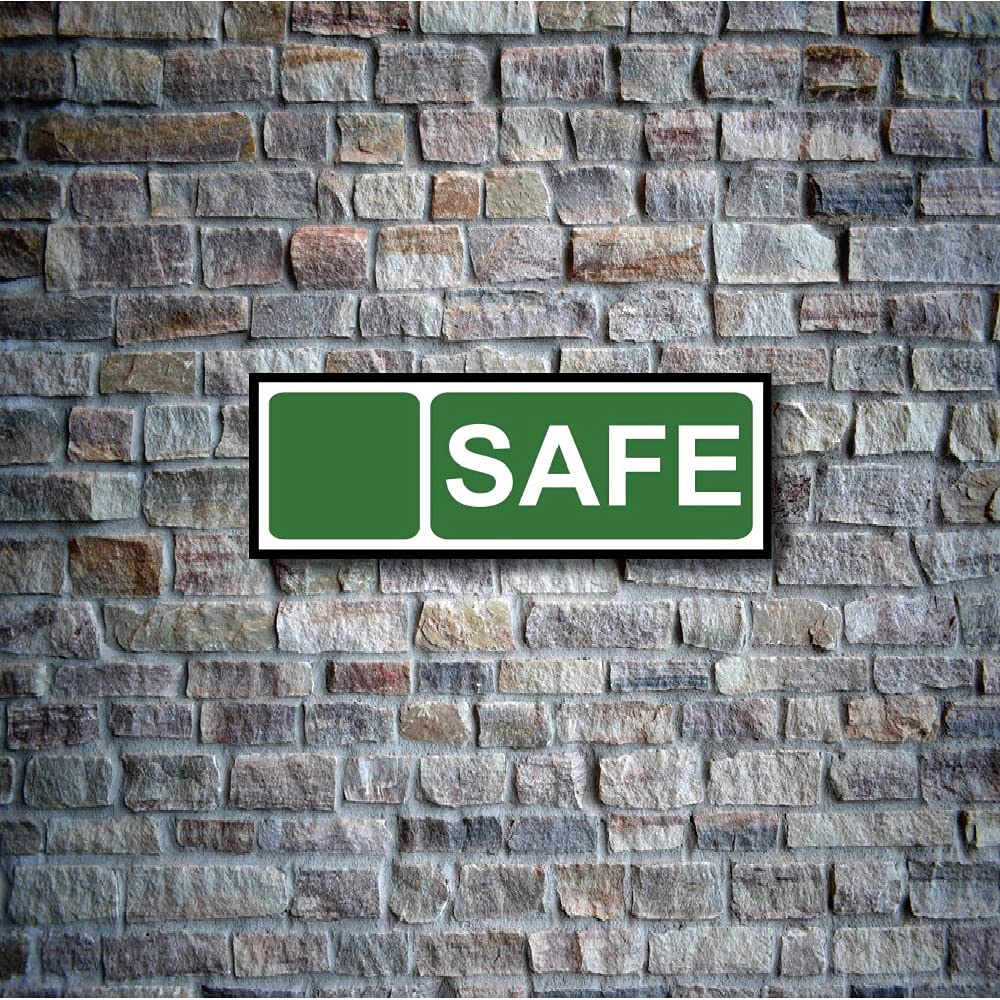 SIGNOOGLE Safe Acrylic Laminated Glass Type Sign Board Plate Display ...