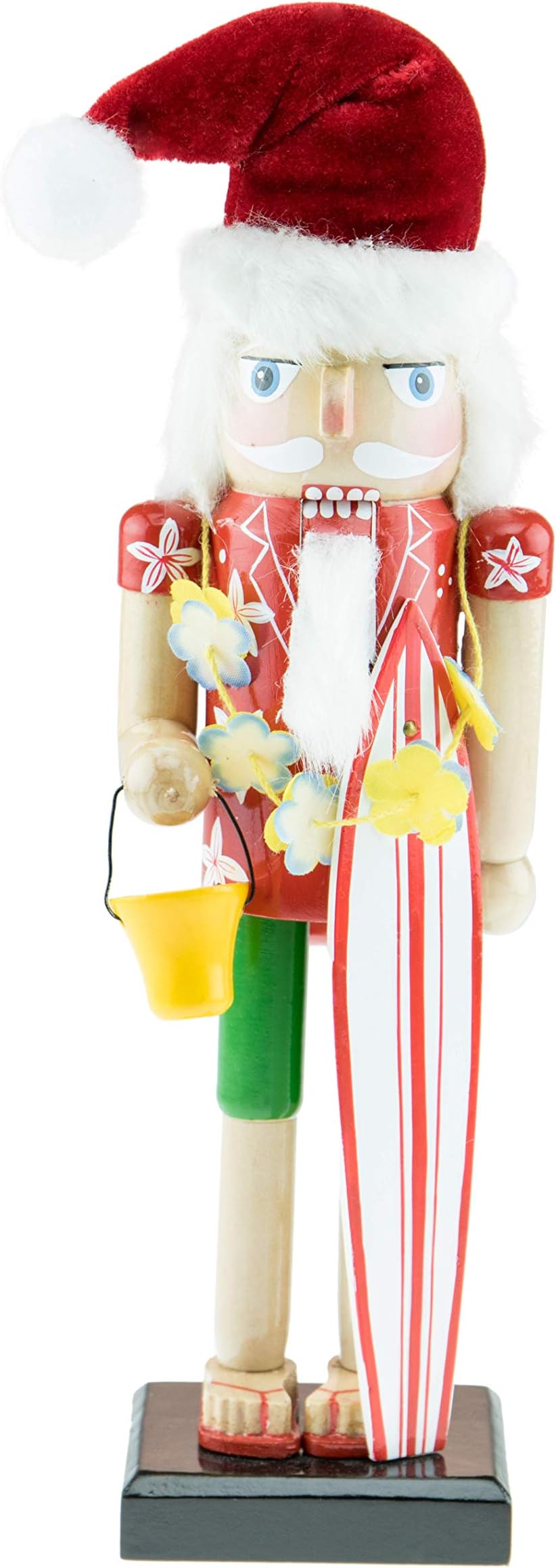 Amazon.com: The Bridge Collection 12" Flamingo Santa Beachy Nutcracker ...