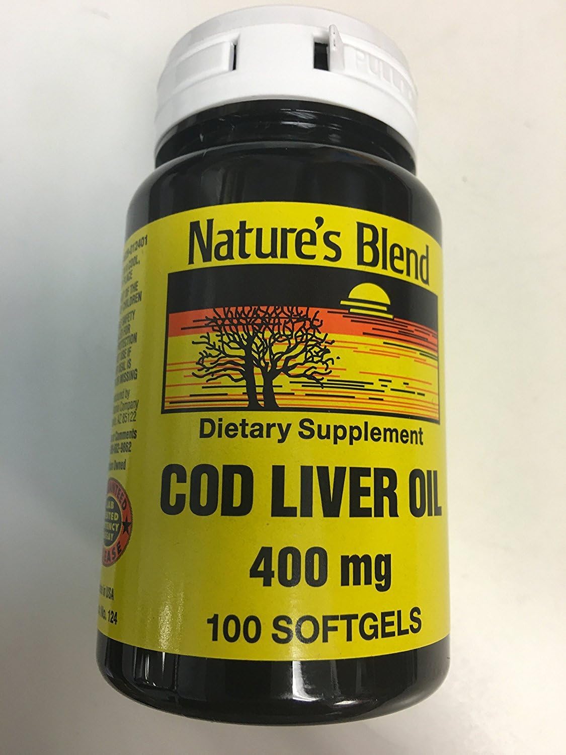 Amazon.com: Nature's Blend Cod Liver Oil 100 Softgels : Health & Household