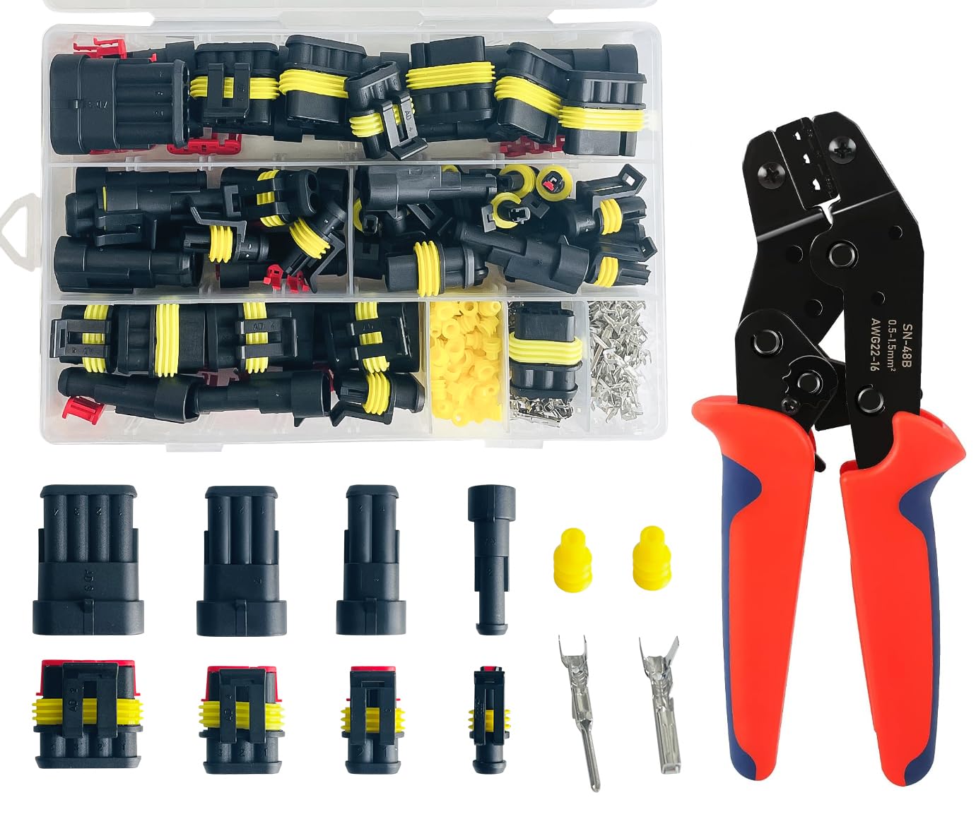 Amazon.com: Socpuro 353Pcs Waterproof Electrical Wire Connector ...