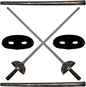 2 x Florett 60cm Waffe für Kostüm Pirat Zorro Kostümaccessoire 2 ...