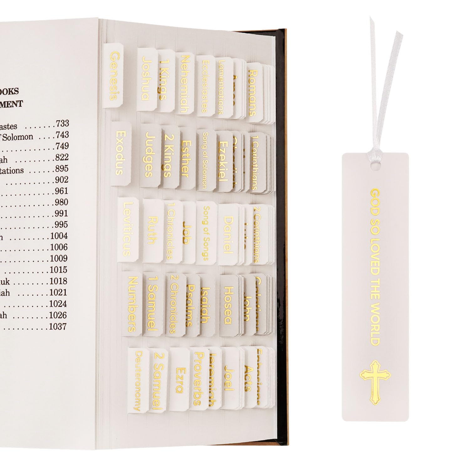 Amazon.com : Morjor Bible Tabs for Women and Men, Light Theme, 75 Large ...