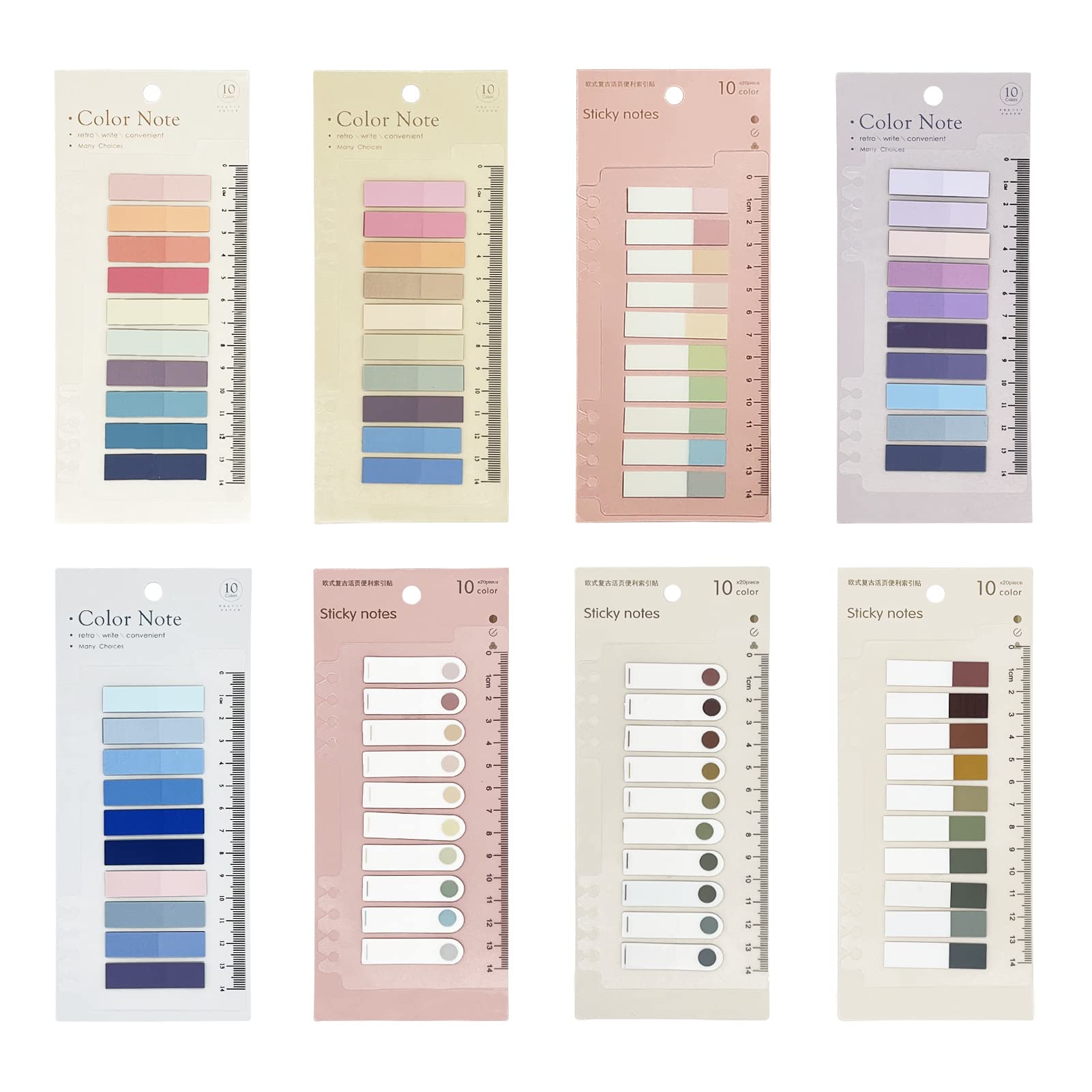 Buy Sticky Index Tabs, 1600pcs Tabs for Annotating Books with Ruler ...