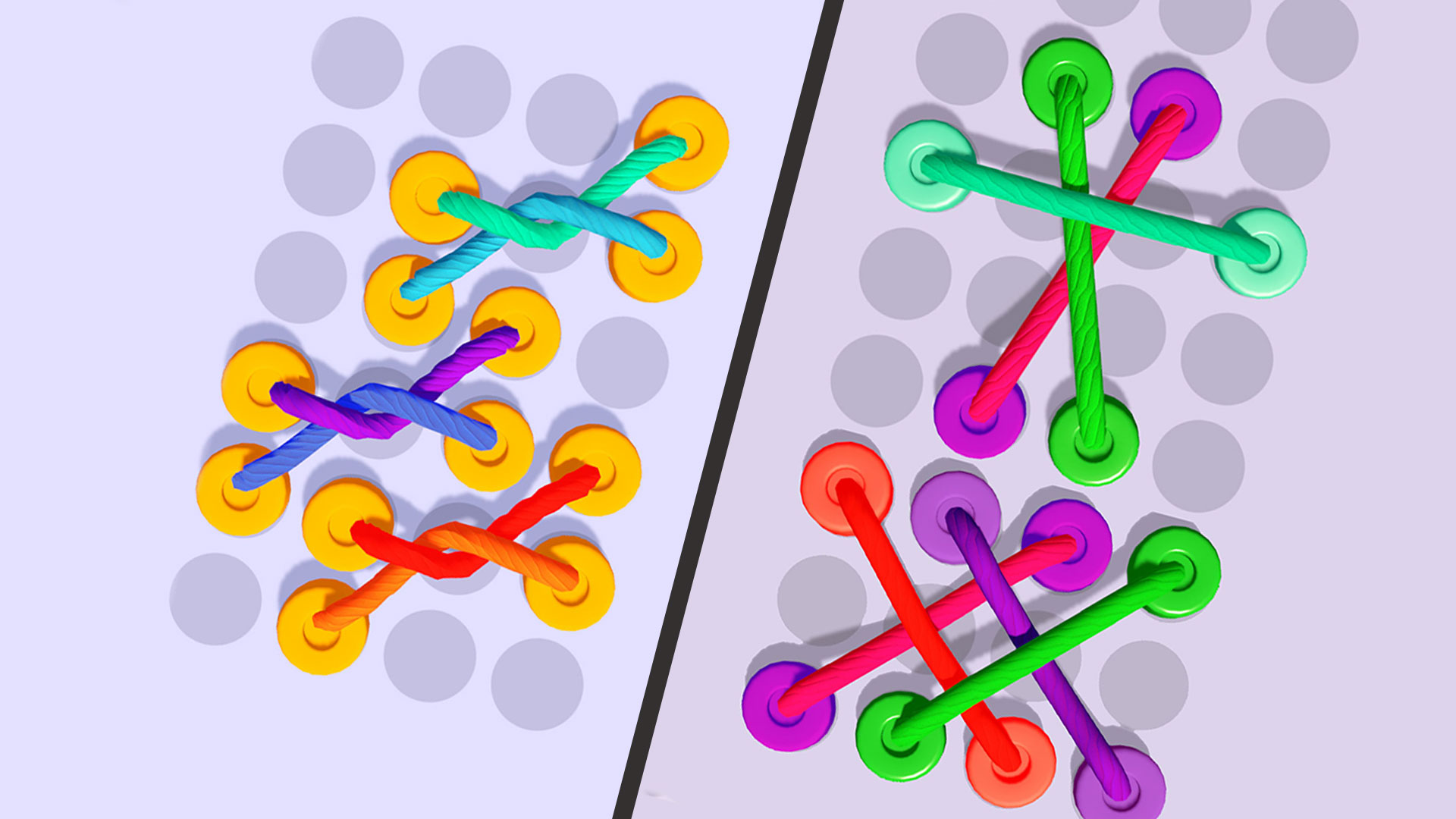 Twisted Rope Tangle! Ropes Sorting Master 3D - Sort the Ropes Knots ...