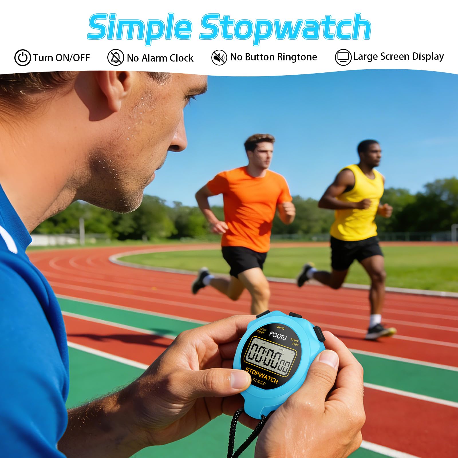 Snapklik.com : Digital Simple Stopwatch Timer, No Bells, No Alarm ...