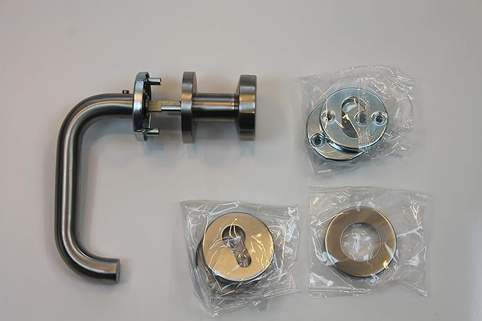 Dorma Pure 8100/6501/3020/6612 Round Door Handle Stainless Steel Left ...