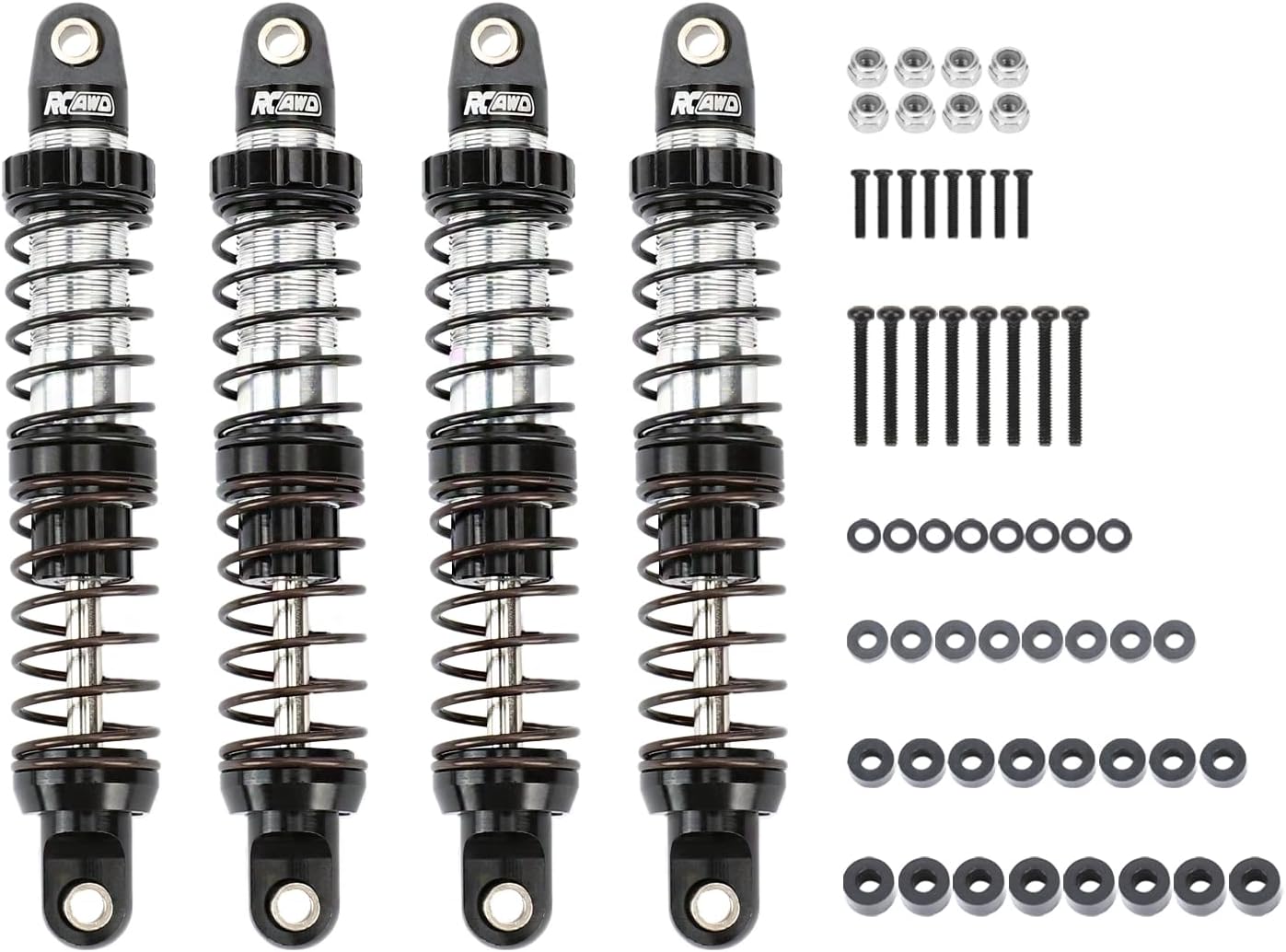 Amazon.com: RCAWD 7075 90mm Shock Absorbers Universal for 1/10 RC ...