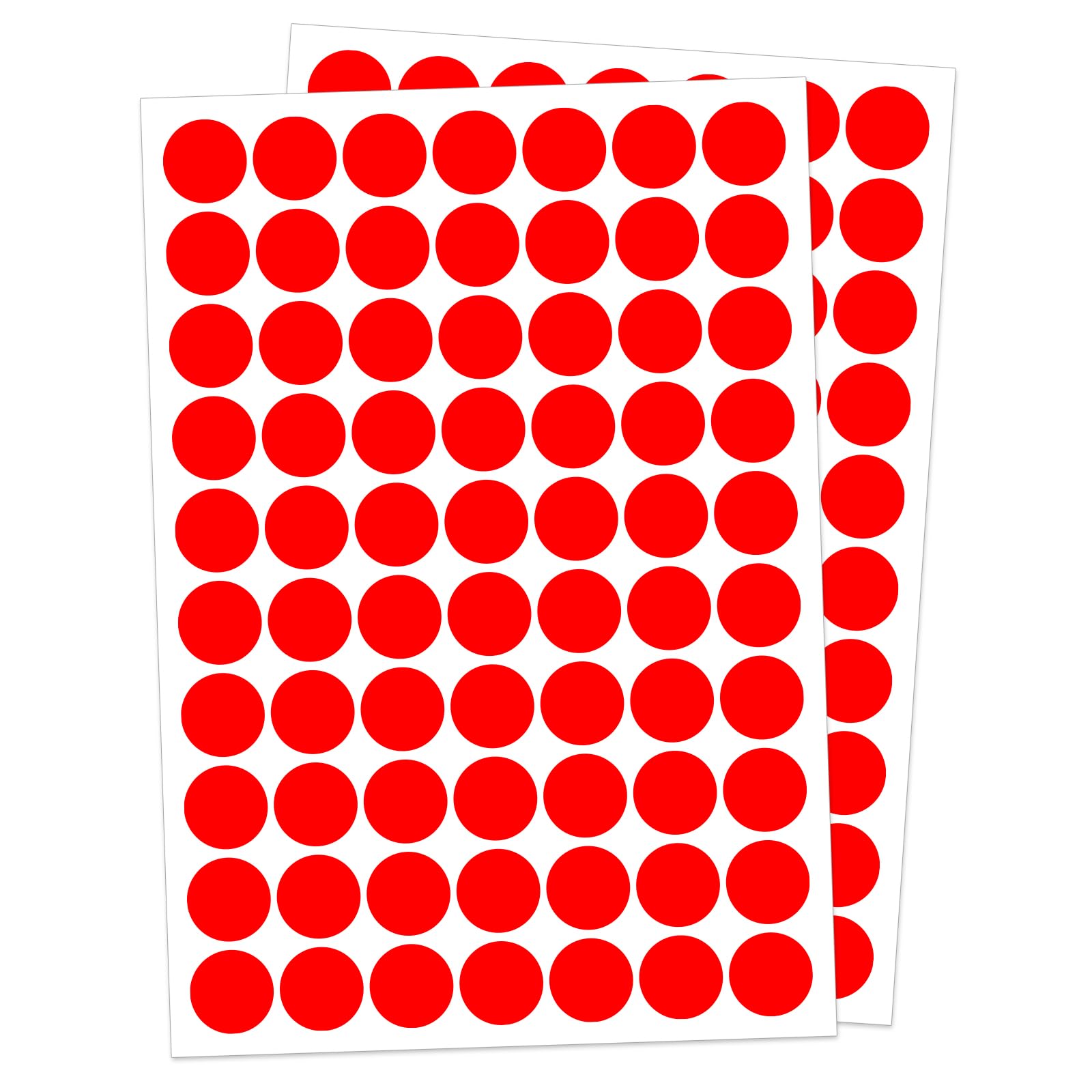 Amazon.com : Ouzoustate 1" Red Dot Stickers 1050 PCS Round Circle ...