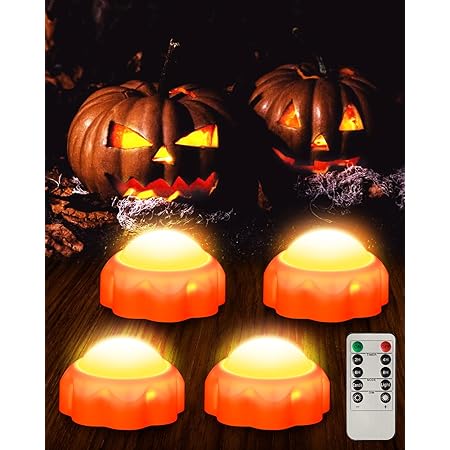 Amazon.com: 3 Pack Battery Operated LED Pumpkin Lights with Remote and ...