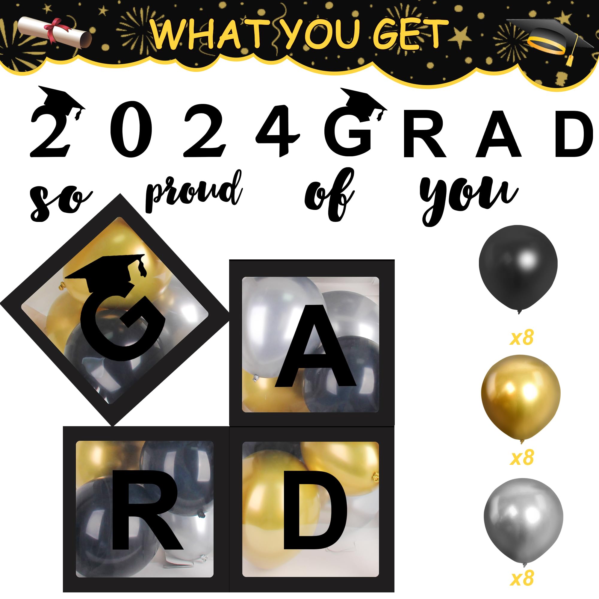 Snapklik.com : AOKE Graduation Party Decorations 2024 Graduation ...