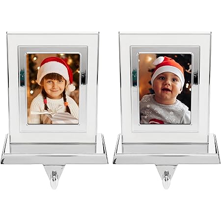 Amazon.com: Stocking Holders for Mantle - Set of 2 Picture Frame ...