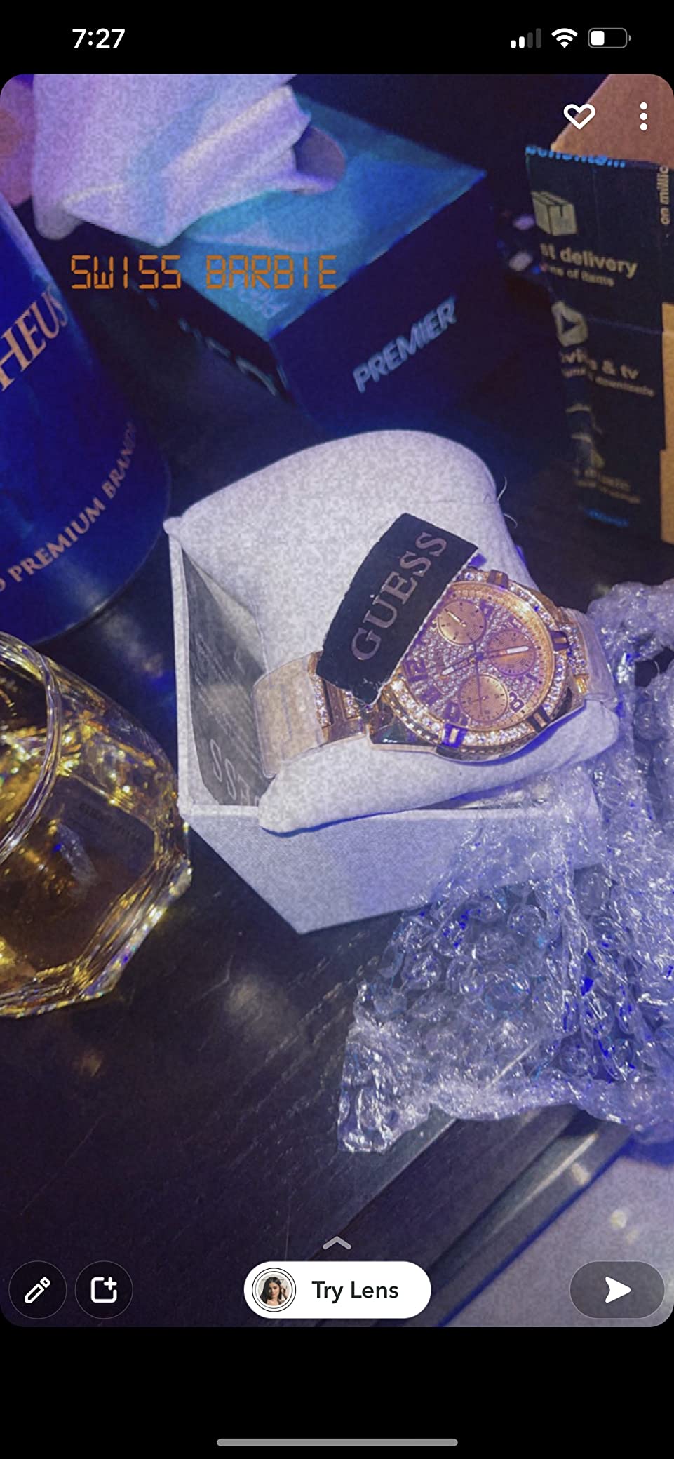 Guess Stainless Steel Analog Rose Gold Dial Women Watch-W1156L3, Rose ...