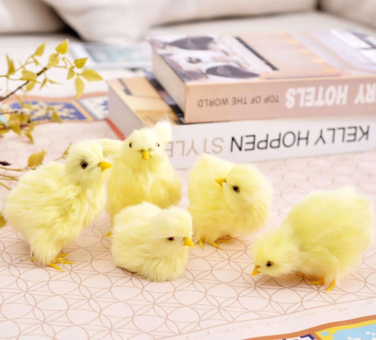 Amazon.com: Bbiamsleep 5 Pcs Realistic Chicks Simulated Little Chick ...