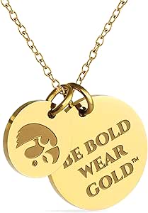 Amazon.com: Stone Armory Necklace for Iowa Hawkeyes - 18K Gold-Plated ...