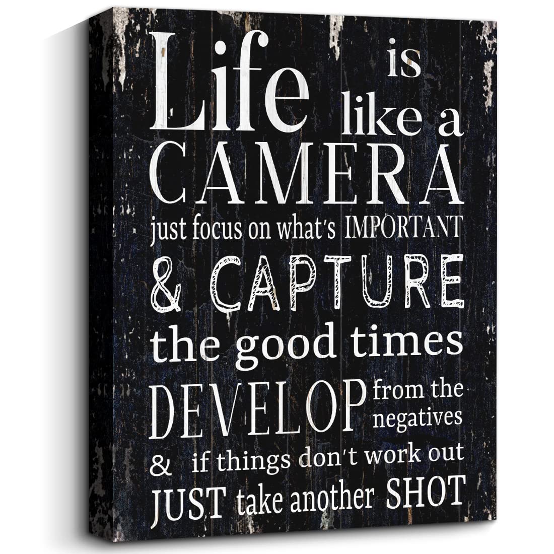 Inspirational Camera Quotes WOWGOOMO Life Is Like A Camera Wall Art