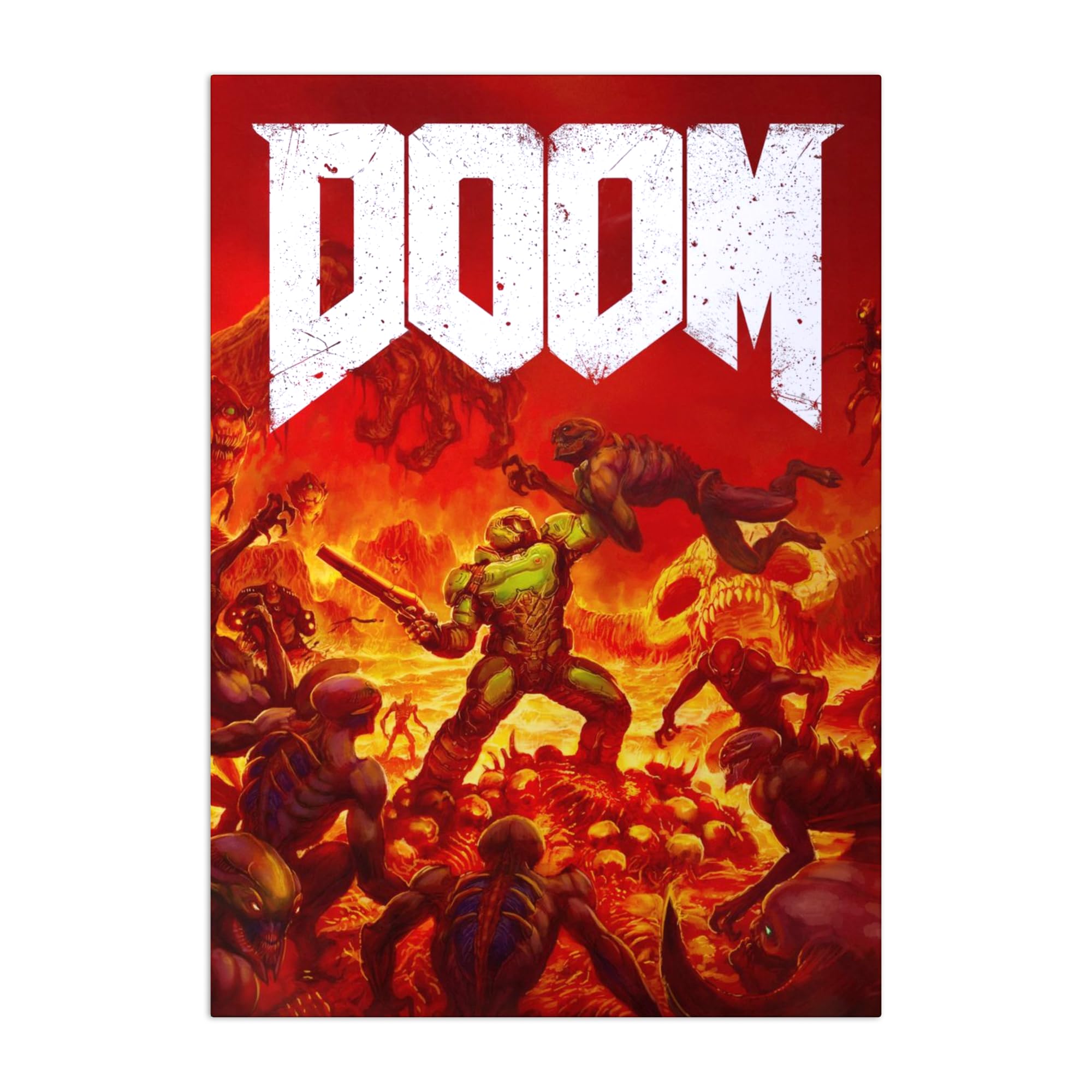 Amazon.com: Displate DOOM Metal Poster Doom Poster Doom Wall Poster ...