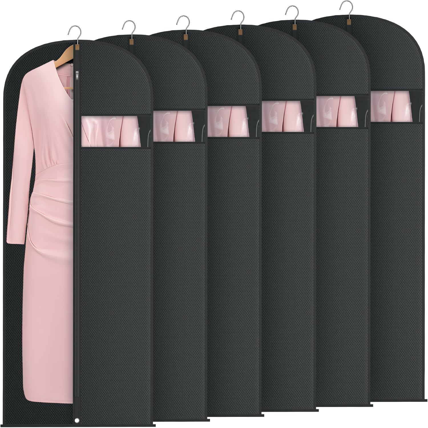 Amazon.com: KIMBORA 6" Gusseted Garment Bags for Hanging Clothes, 40 ...