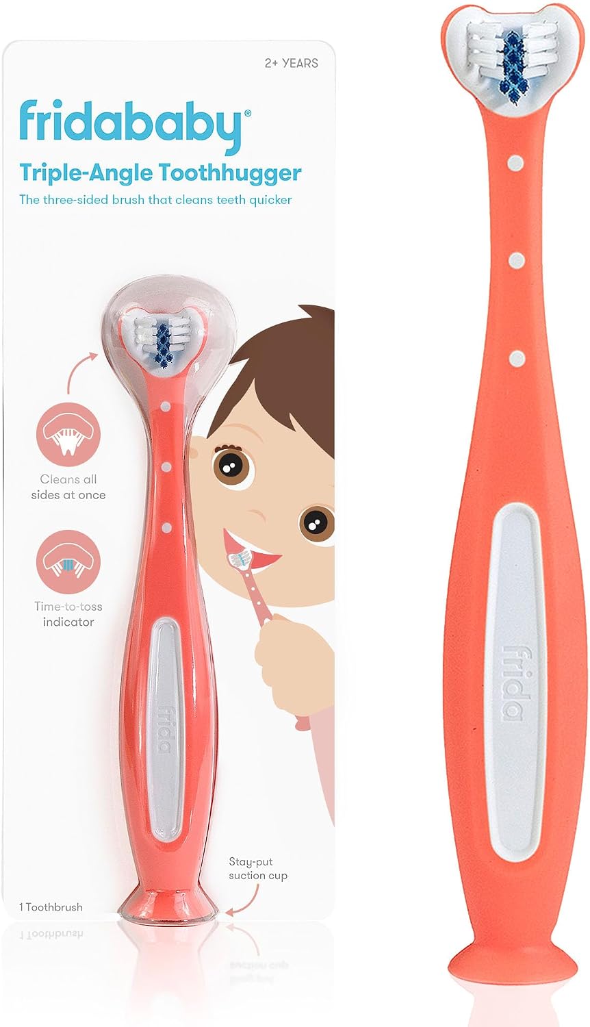 Frida Baby Toothhugger Kids Toothbrush: U-Shaped Toothbrush with Triple ...