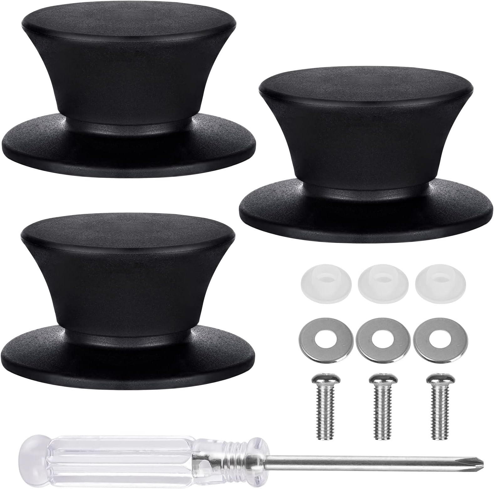 Amazon.com: YGAOHF 3 PCS Universal Pot Lid Replacement Knobs - Heat ...
