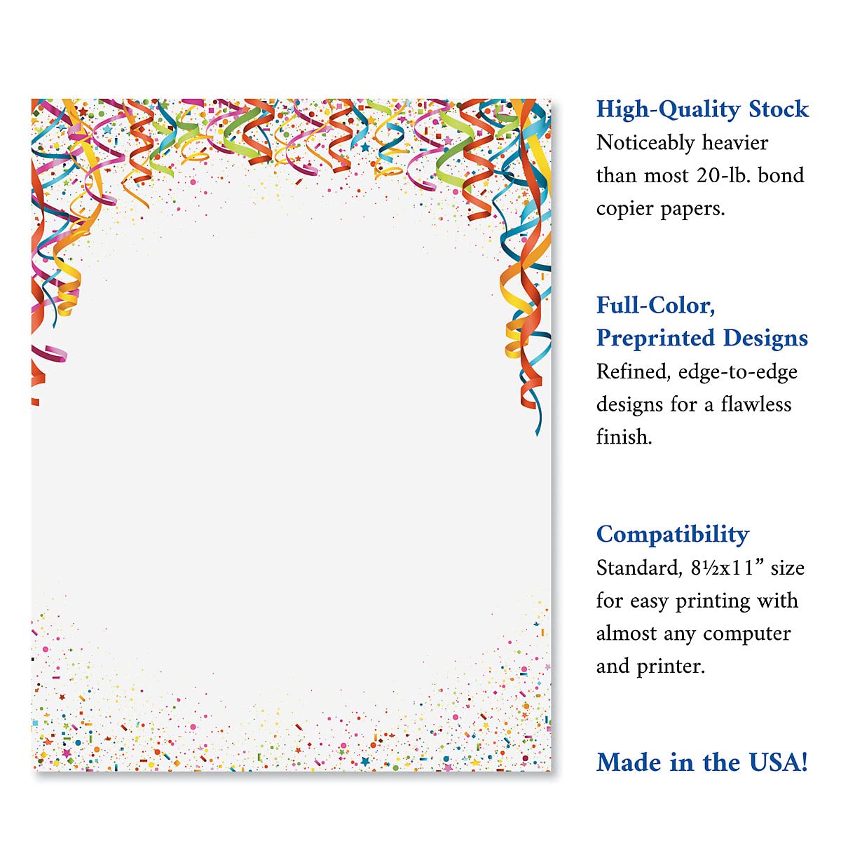 Snapklik.com : Current Celebration Confetti Letter Paper - Birthday ...
