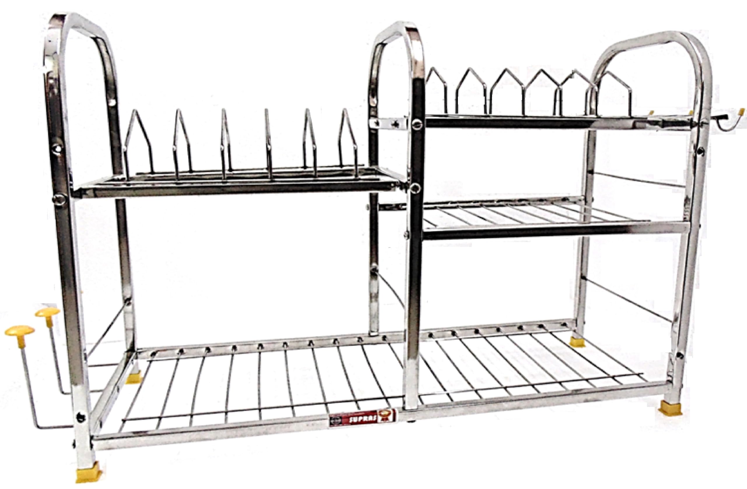 SUPRAS Kitchen Stainless Steel Bartan Stand (18 x 24 inch) : Amazon.in ...