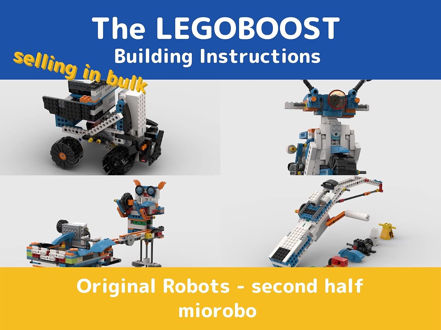 Amazon | The LEGOBOOST Building Instructions Original Robots - second ...