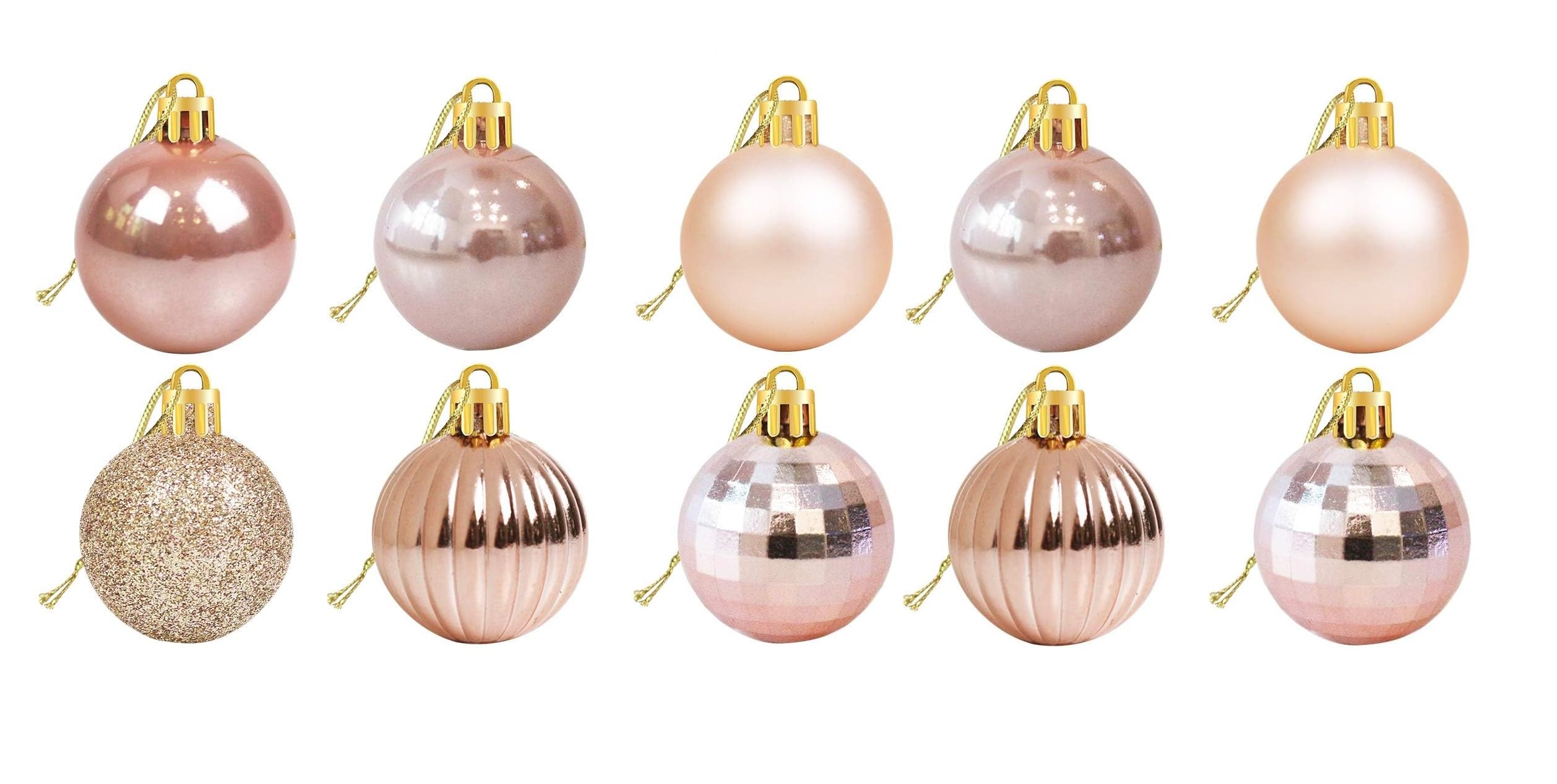 Christmas Baubles 10 Pcs Mini Christmas Tree Ball Decorations Ornaments ...
