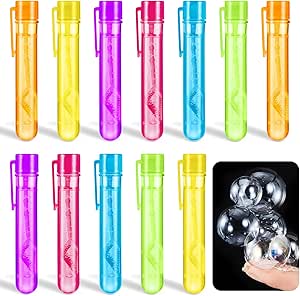 Amazon.com: Halloscume 12 Pcs Touchable Bubble Mini Bubble Wands Toy ...