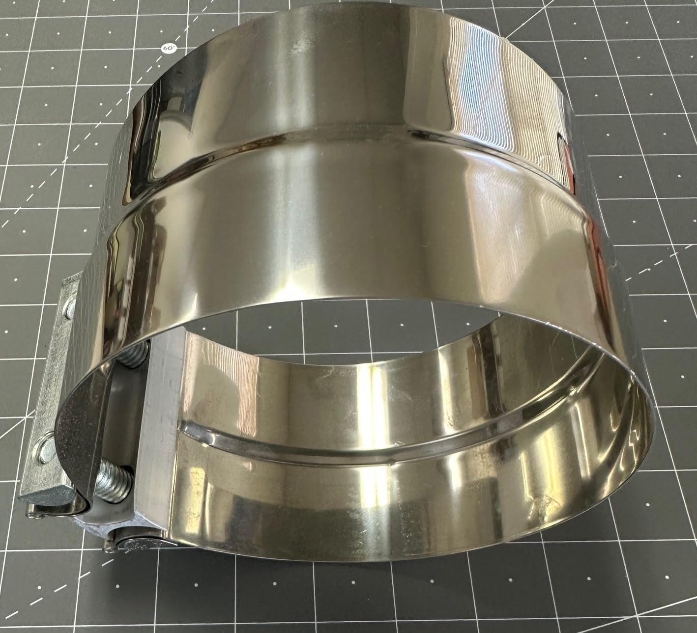 Amazon.com: 5" EXHAUST STAINLESS LAP BAND JOINT CLAMP MUFFLER PIPE ...