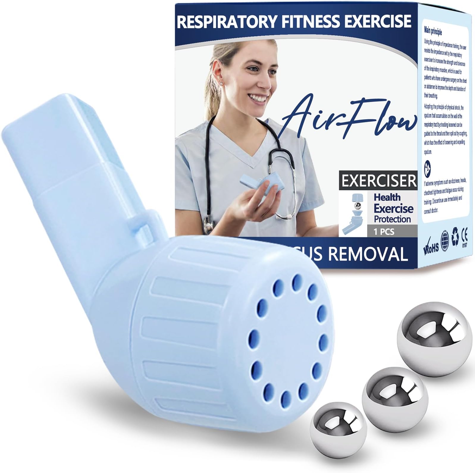 Amazon.com: Mucus Clearance and Lung Expansion Device, Flutter Valve ...