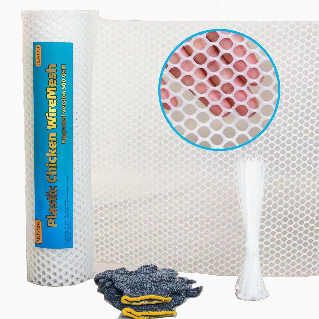 Amazon.com : CKPLAS Upgraded 15.7IN x 10FT Plastic Chicken Wire Fence ...