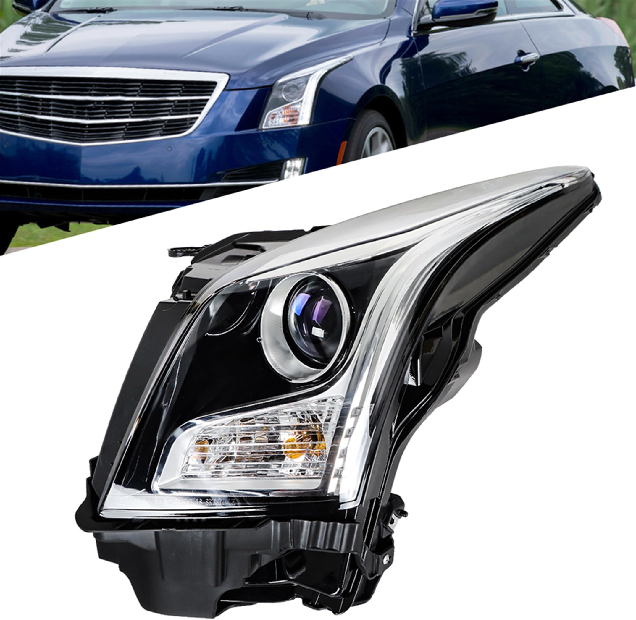 Amazon.com: atvwrlod Headlight Headlamp Assembly Halogen Driver Side ...