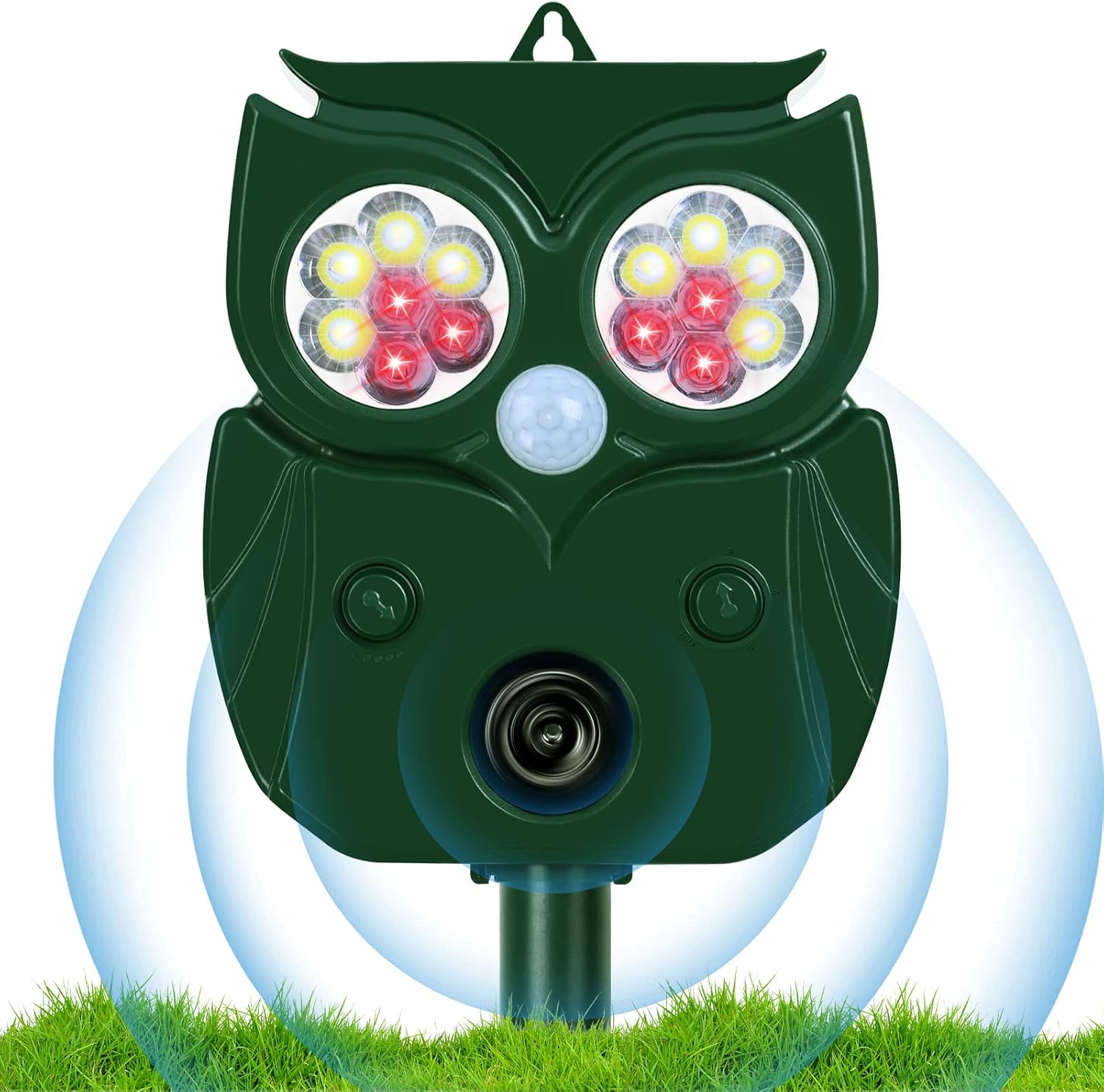 TechKen Cat Repellent, Garden Cat Deterrents, Ultrasonic Animal ...