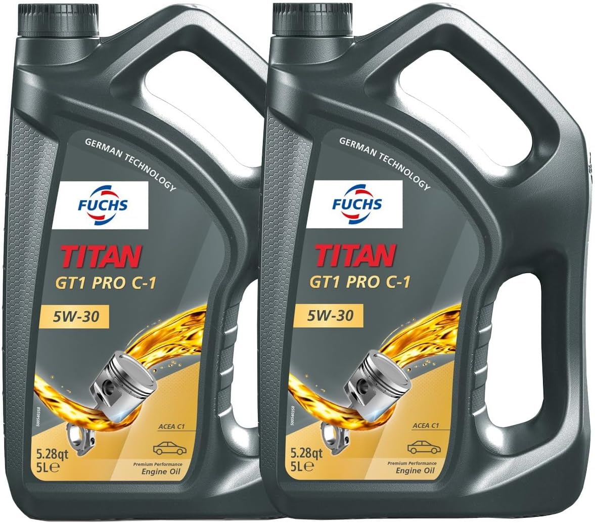 Amazon.com: Fuchs 10 Liter TITAN GT1 PRO C-1 SAE 5W-30 Engine Oil (2 x ...