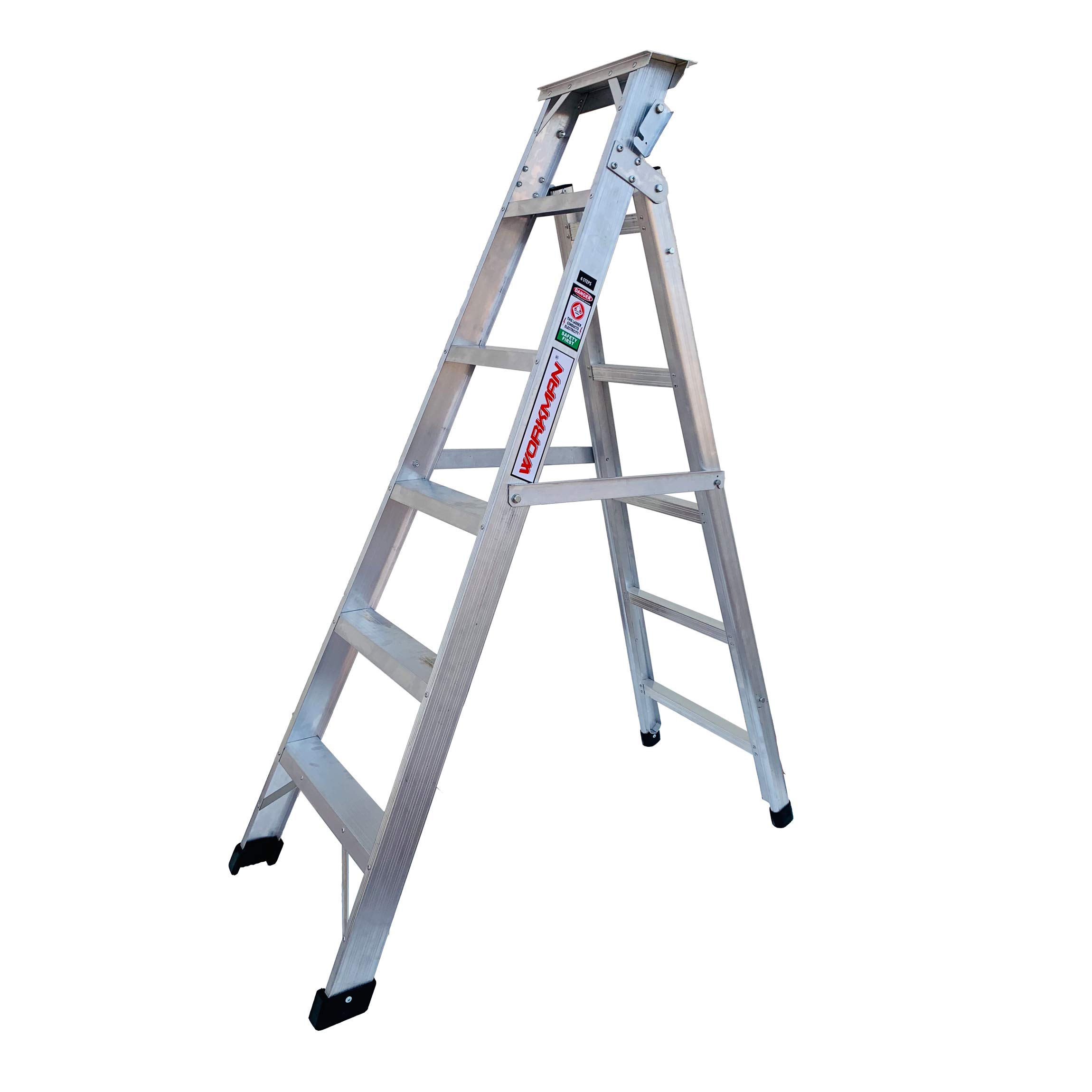 Buy Workman Dual Purpose Aluminium Ladder - 150 kg Capacity, Slip ...