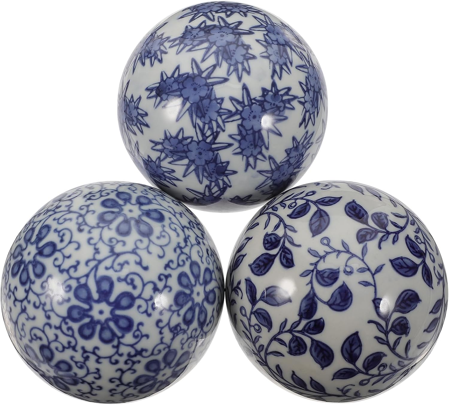 Amazon.com: FAVOMOTO Ceramic Orbs for Bowls 3pcs Decorative Porcelain ...