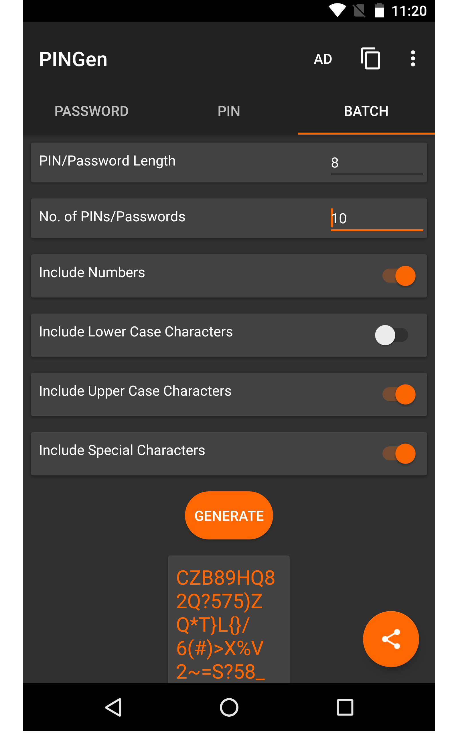 PINGen - Random PIN Generator - App on the Amazon Appstore