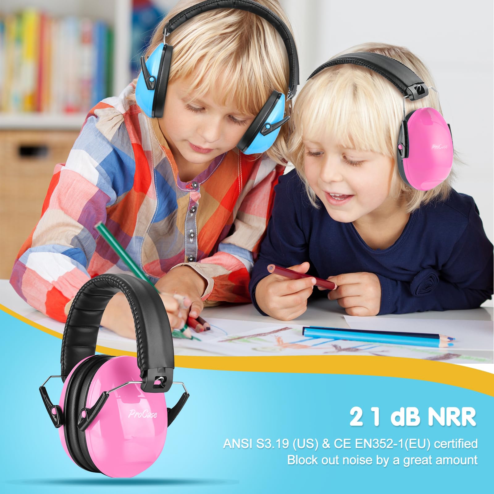 Snapklik.com : Kids Ear Protection, 21NRR Noise Cancelling Headphones ...