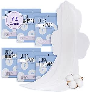 Amazon.com: 100% Organic Overnight Pads for Women, Ultra Thin Extra ...