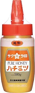 Amazon | 加藤美蜂園 サクラ印 純粋ハチミツ 500gx1本 / はちみつ ハチミツ ニホンミツバチ 蜂蜜 蜂蜜 個包装 ハチミツシャンプー 蜂蜜レモン ハチミツ シャンプー キルギス ...