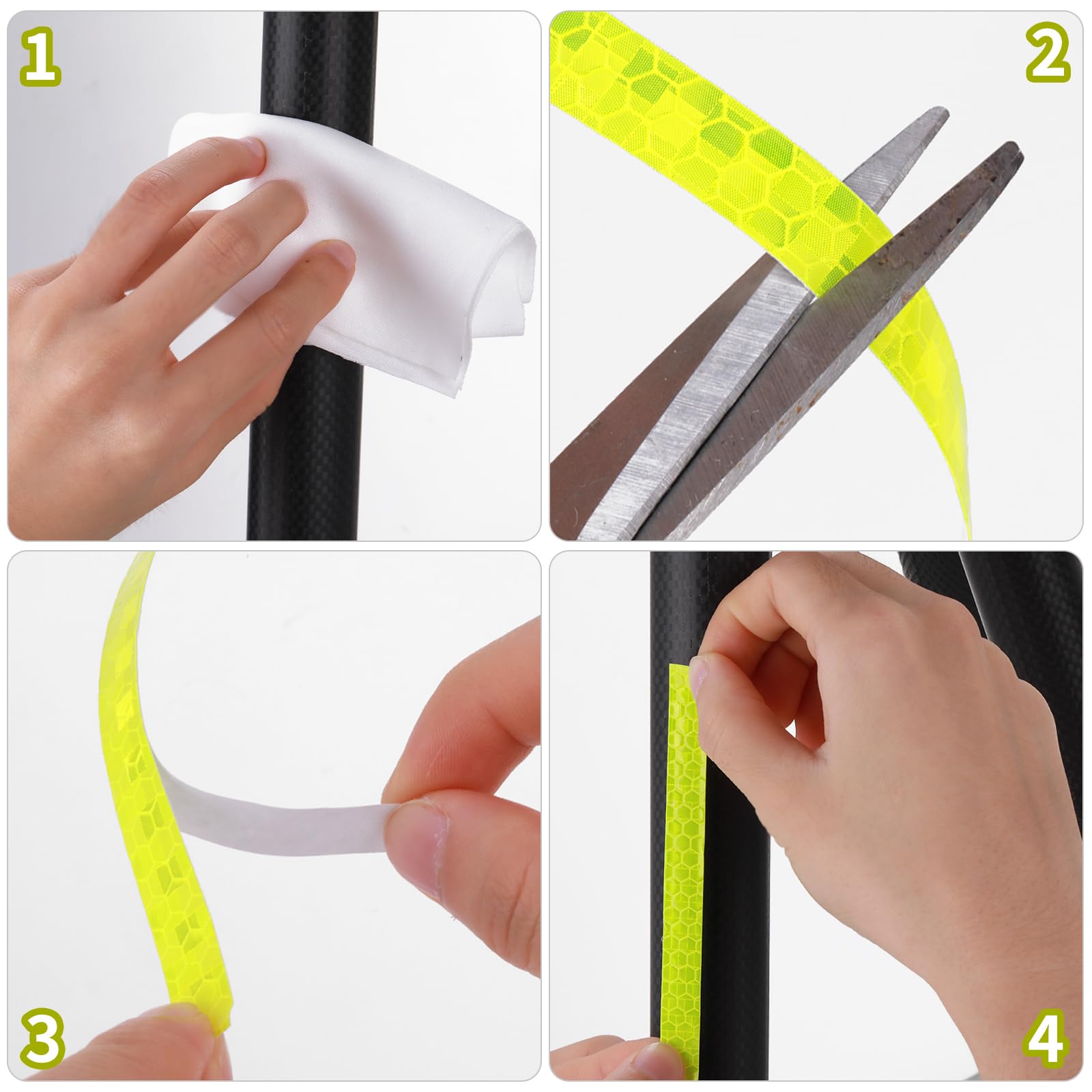 Snapklik.com : 4 Rolls 8m X1cm Self-Adhesive Security Marking ...