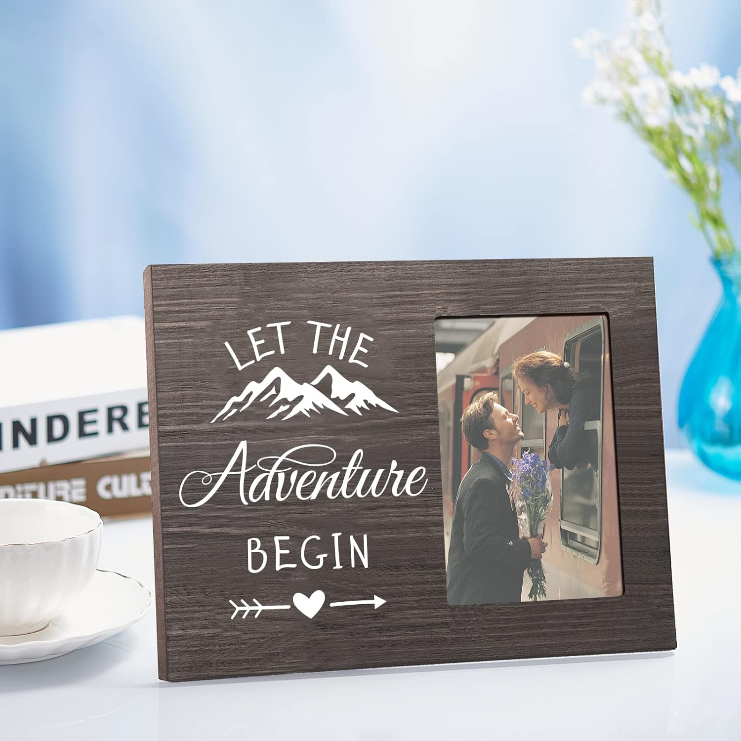 FINGERINSPIRE 15X10cm Picture Frame Travel Picture Frame with Snow ...