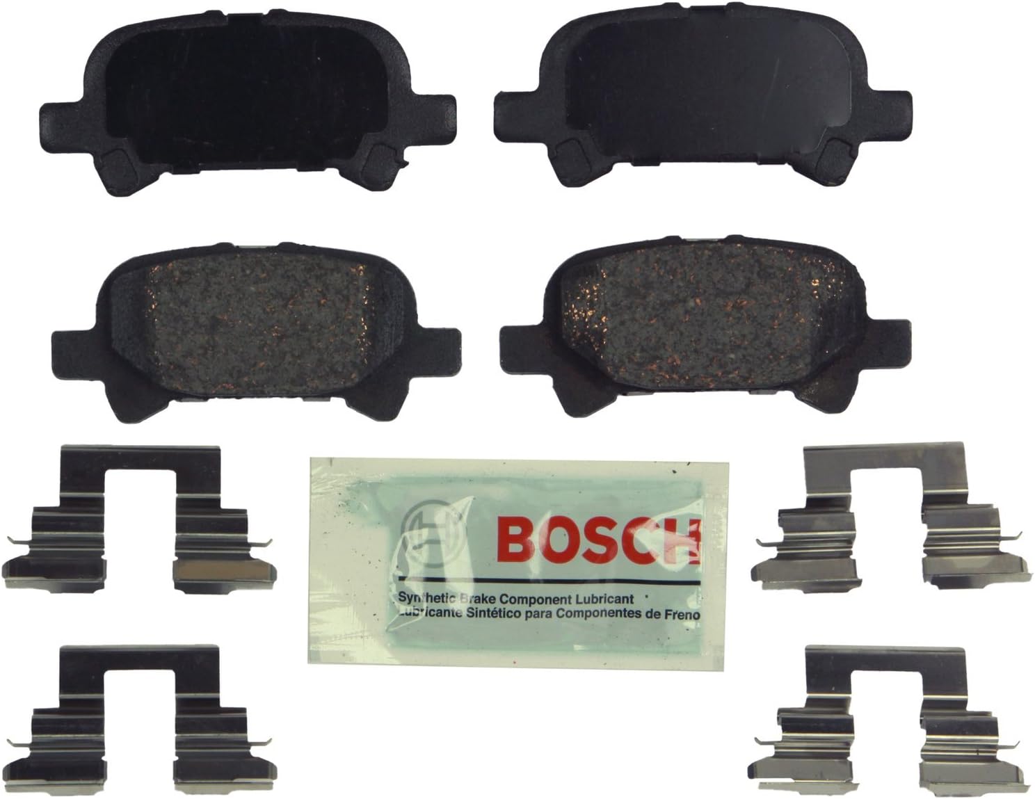 Amazon.com: BOSCH BE828H Blue Ceramic Disc Brake Pad Set with Hardware ...