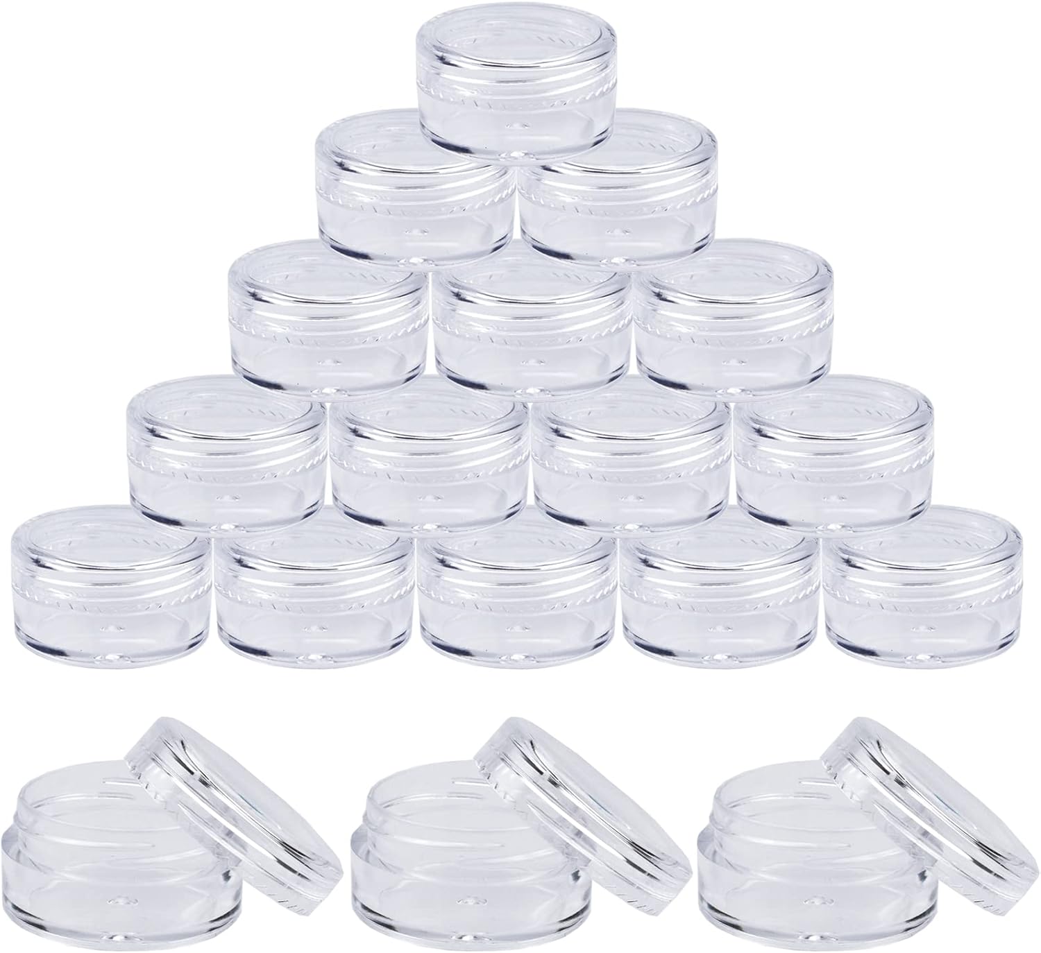 50 Pcs Travel Cosmetic Jar Pots 5ml Creams Make-up Sample Containers ...