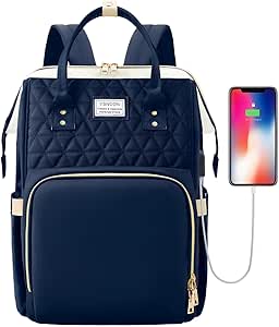 Amazon.com: VSNOON Laptop Backpack for Women, 15.6 Inch Laptop Bag with ...