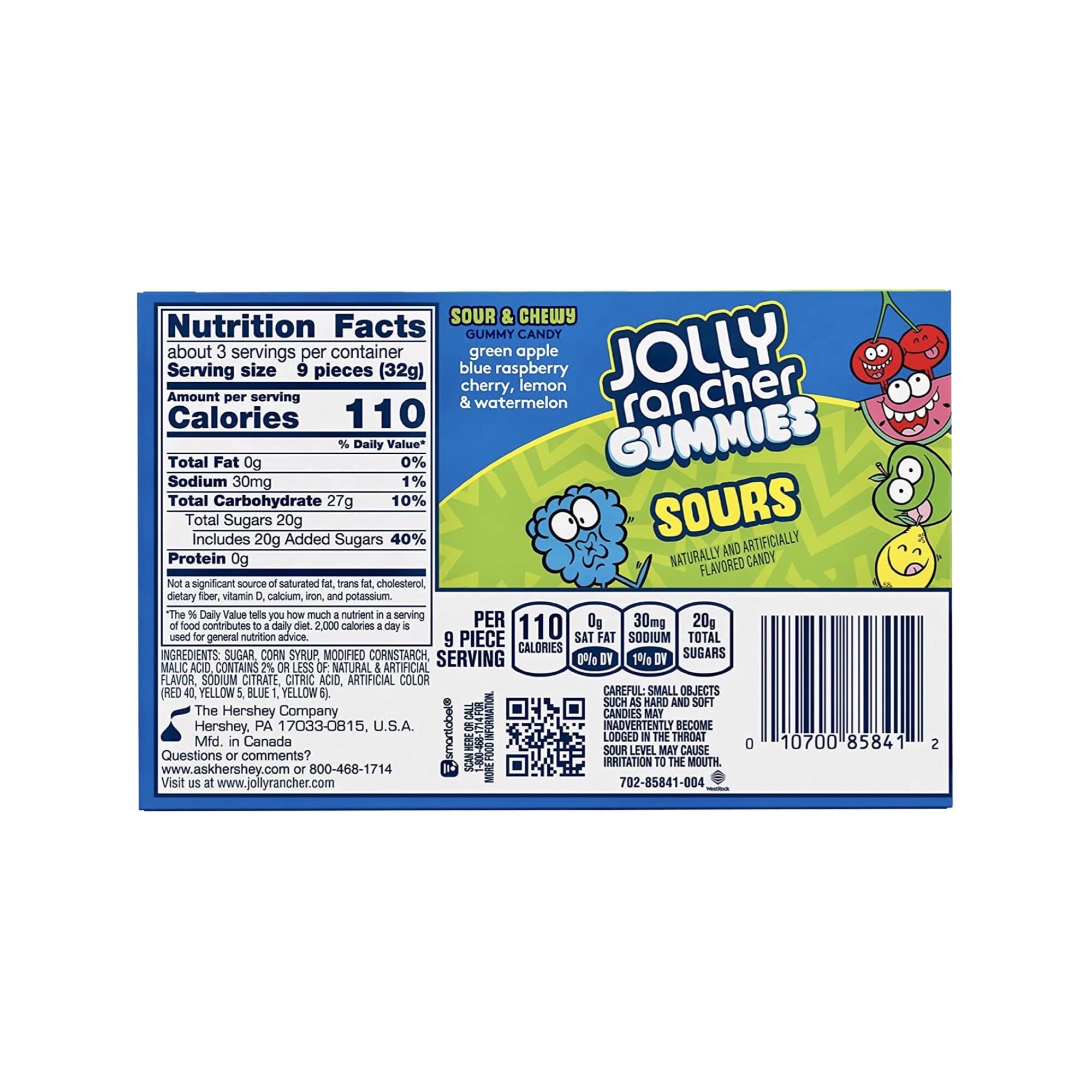 Snapklik.com : JOLLY RANCHER Gummies Sours Assorted Fruit Flavored ...