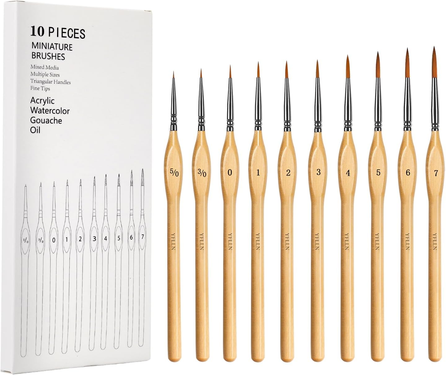 Amazon.com: GACDR Dry Brush Miniature Painting, 4 Dry Brushes & 4 Ultra ...