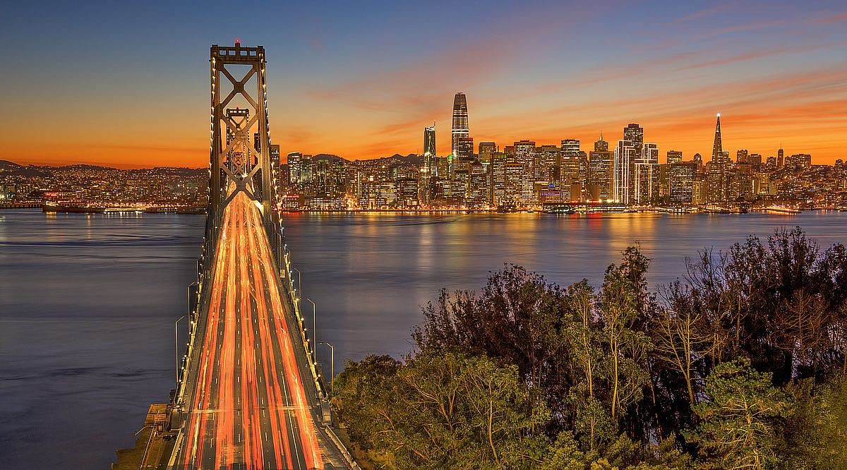 Oakland Ca At Night