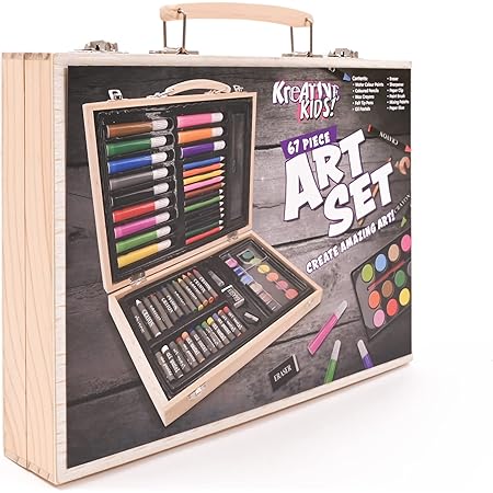 Artworx Drawing Set For Kids - 118 Piece Kids Art Set & Case - Painting ...
